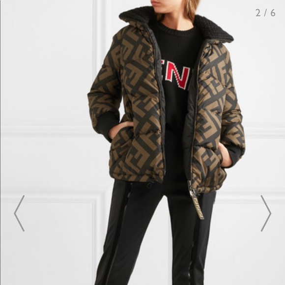 Fendi | Jackets & Coats | Fendi Wool Reversible Ski Jacket | Poshmark